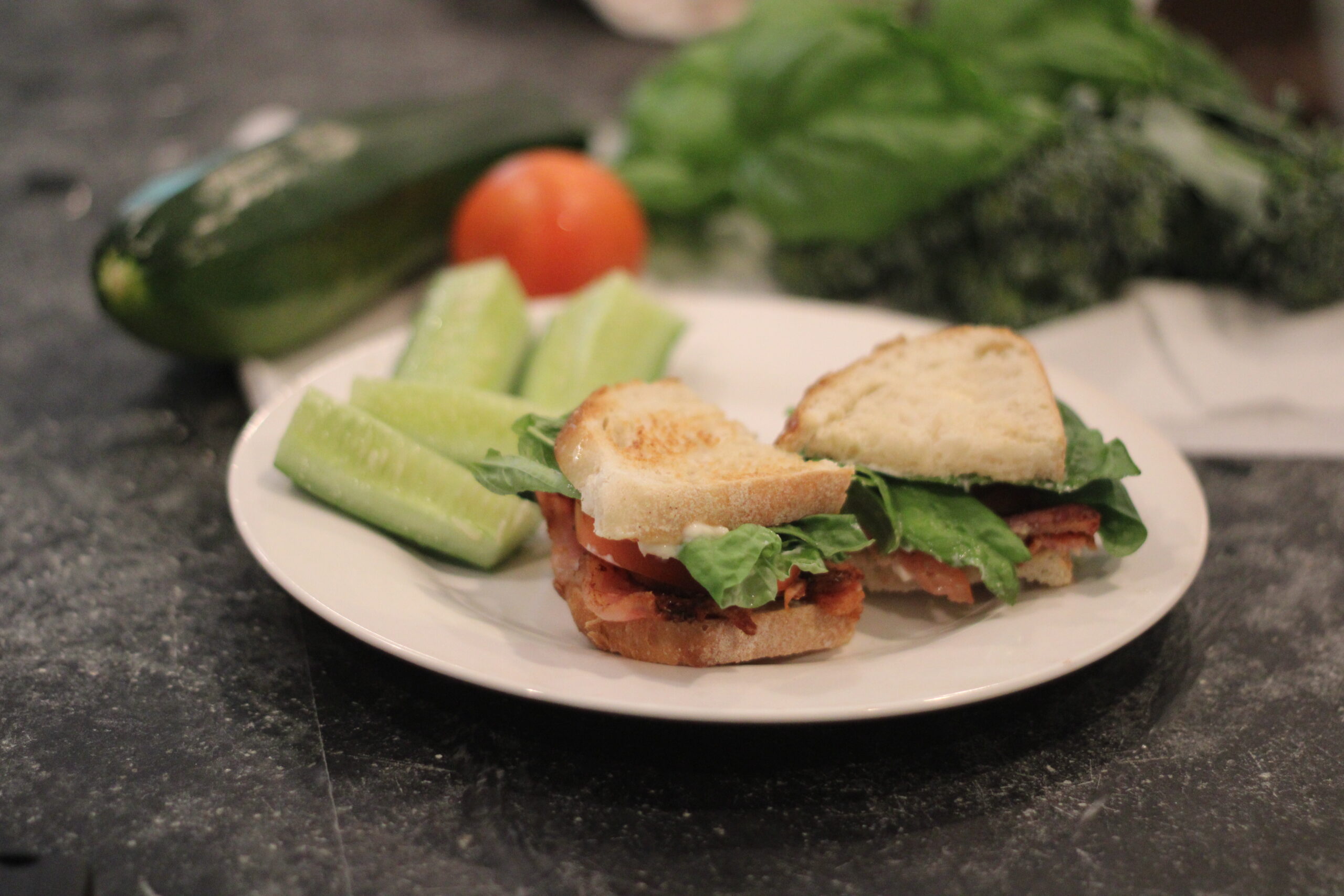 Summer Basil BLT - Sooner Be Cooking